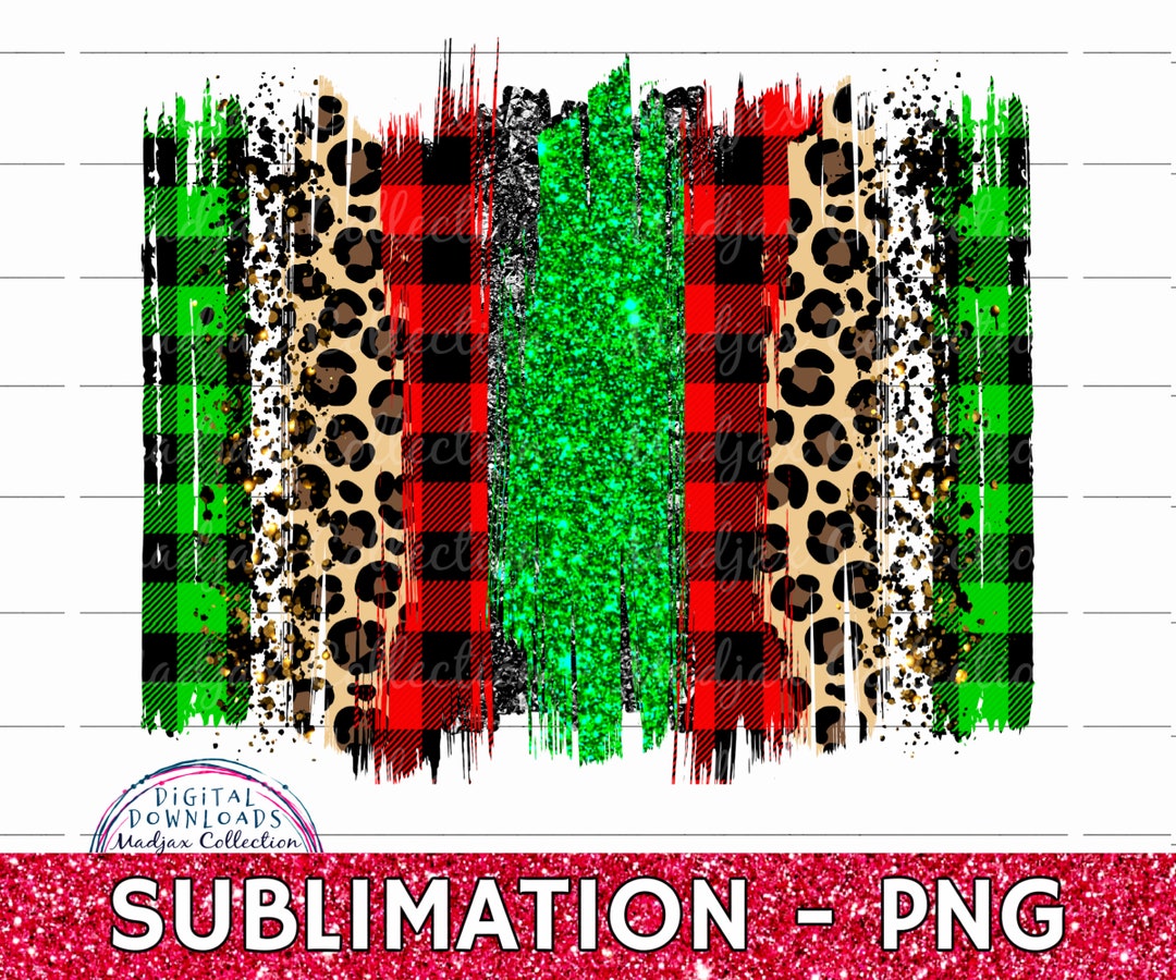 Christmas Brush Stroke Background, Sublimation PNG File, Digital ...