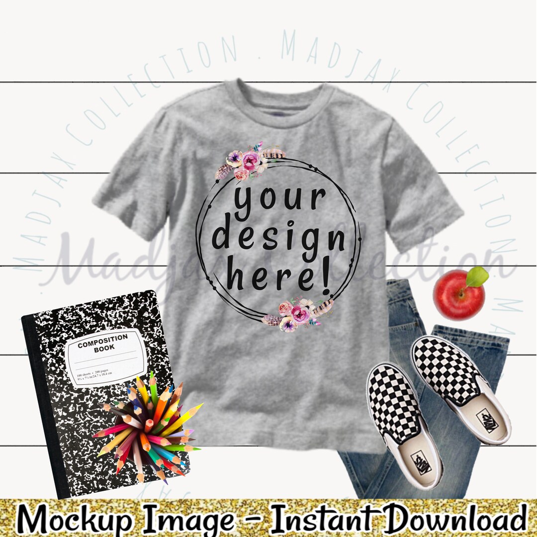 School Kid Mock up Flat Lay Mockup Back to School Mock up - Etsy