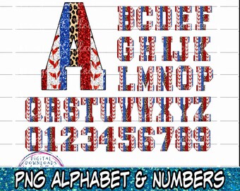 Baseball Alphabet Png | Etsy