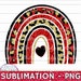 Red & Gold Rainbow Sublimation Design PNG, Leopard Rainbow, Digital ...