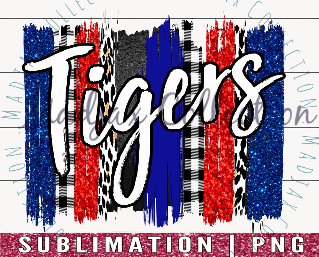 Tigers - Sublimation PNG, Brush Stroke, Leopard, Transfer, Teacher ...