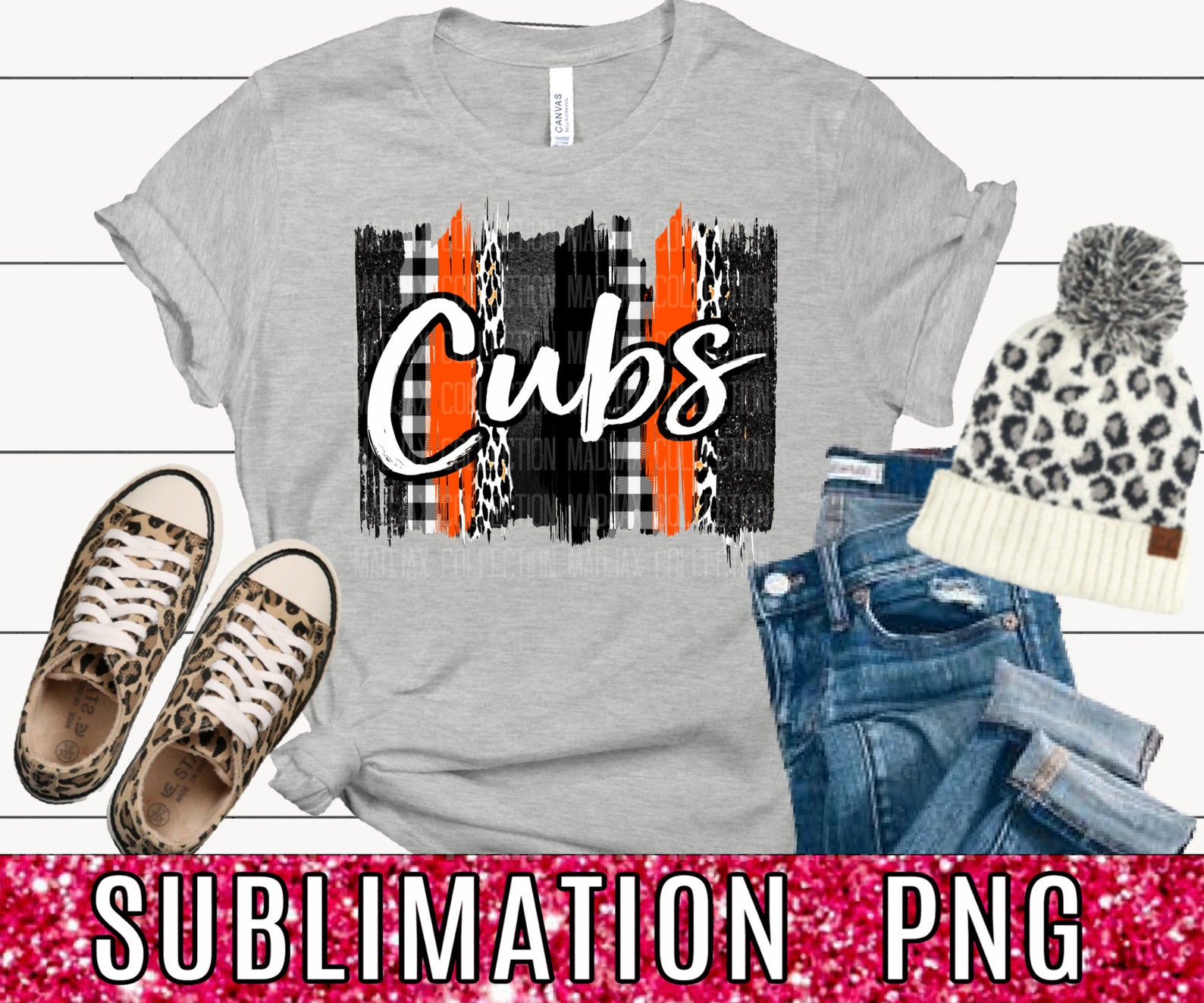 Cubs School Spirit Shirt Design, PNG Digital Download, Sublimation ...