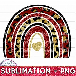 Maroon, Black & Gold Rainbow, Sublimation Print, PNG File, Rainbow ...
