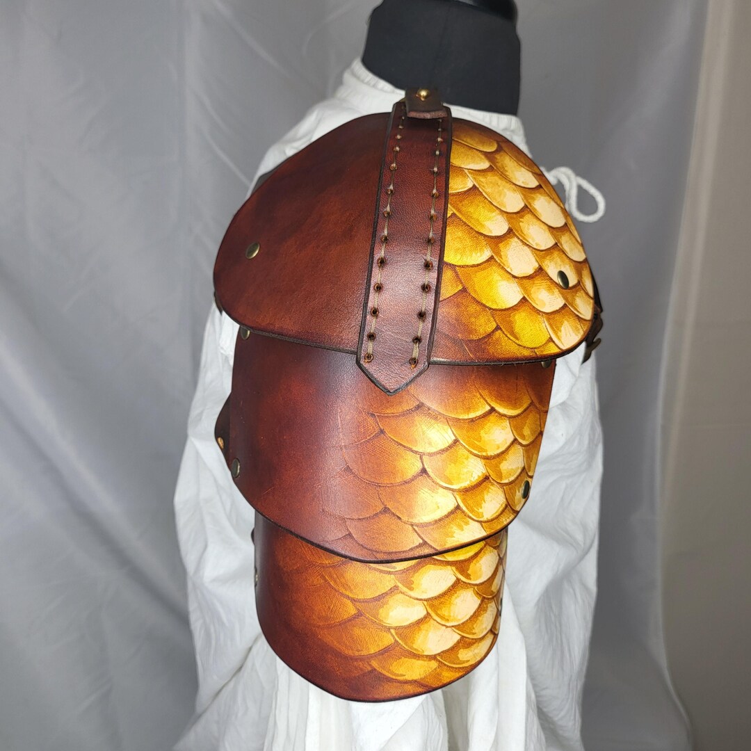 Dragon Scale Shoulder Handmade for SCA LARP Cosplay & Fantasy Fairs - Etsy
