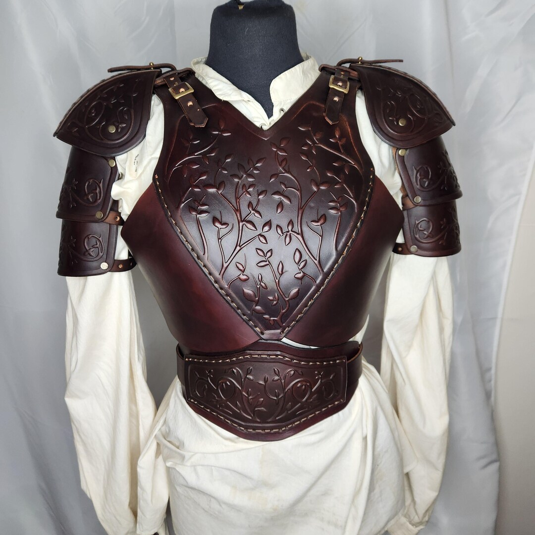 Ladies Verdant Astrid Leather Armour Handmade for SCA LARP Cosplay ...