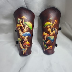 Mushroom Bracers Handmade for SCA LARP Cosplay and Fantasy Fairs - Etsy