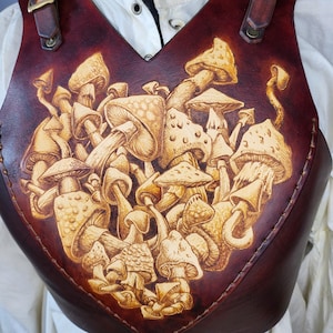 The Fungal Astrid Leather Armour Handmade for SCA LARP Cosplay ...