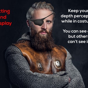 Mesh Eye Patch - See-through and Breathable for Sports and Cosplay ...