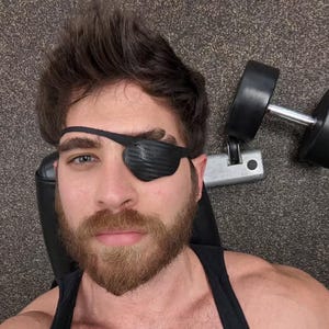 Ultimate Kydex and Leather Eye Patch - Crenshaw Style, Concave With ...