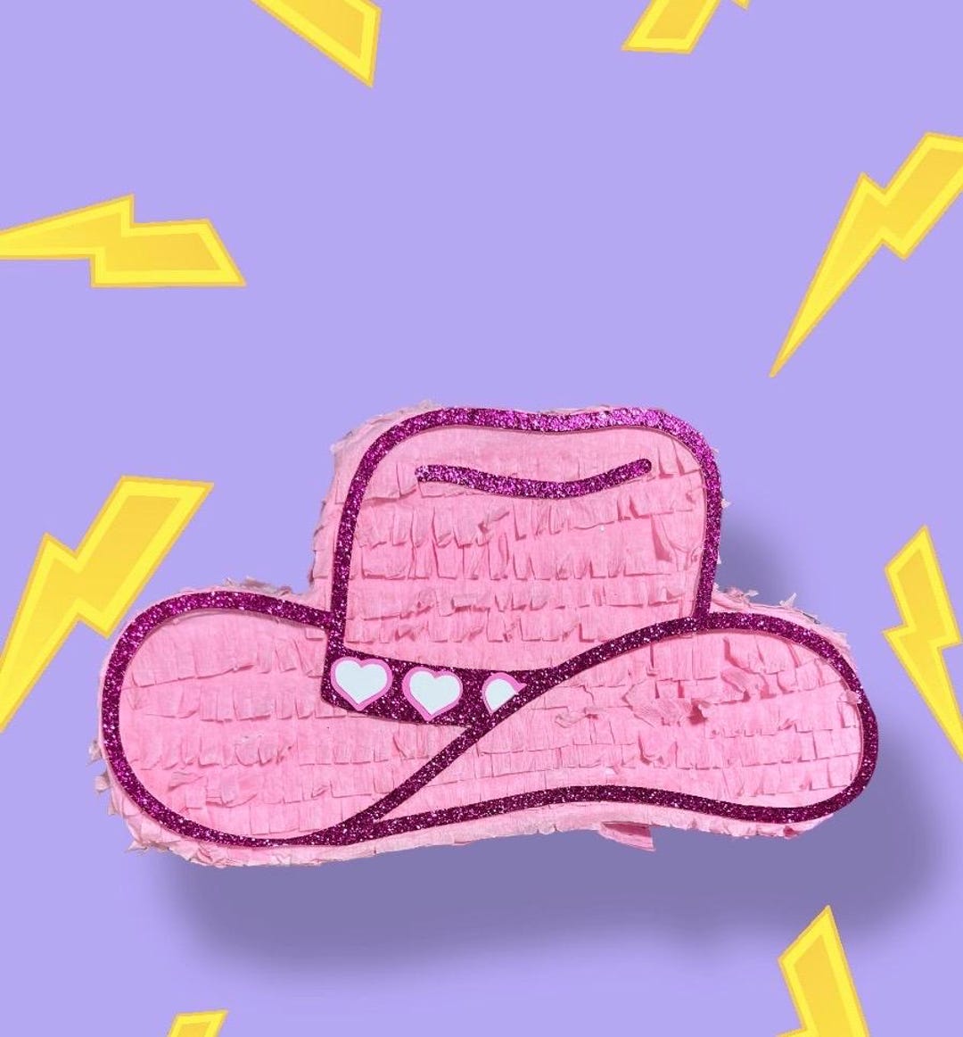 Cowgirl Hat Mini Pinata for Rustic Wedding, Bachelorette, Pinatas ...