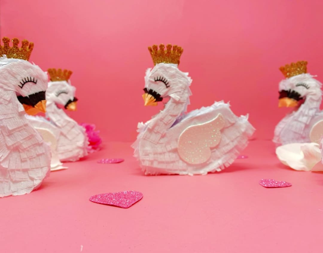 Custom Swan Pinata Mini Party Favor for Baby Shower or Virtual ...