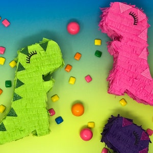 Dinosaur Mini Pinata T-rex Mini Pinata Dinosaur Party Favor Dinosaur ...
