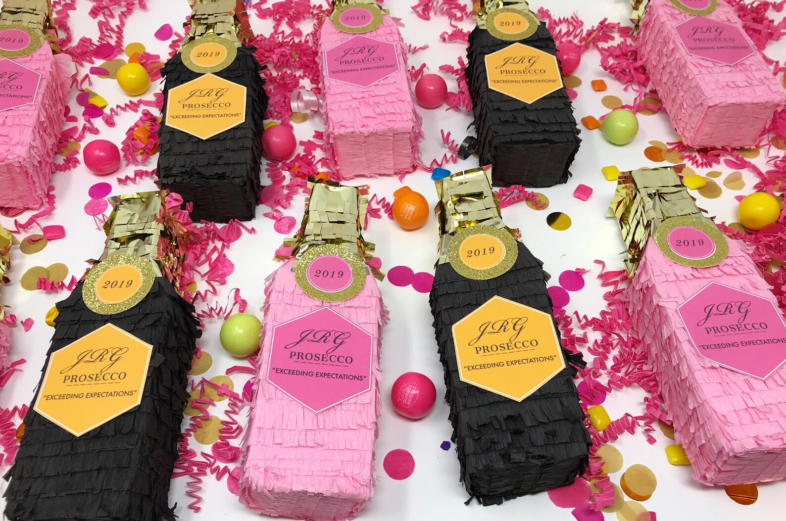 Personalized Mini Champagne Bottle Piñata, Custom Bridesmaid Proposal ...