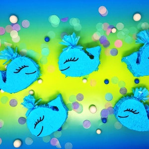 Whale Mini Piñata, Whale Piñata, Under the Sea Party - Etsy