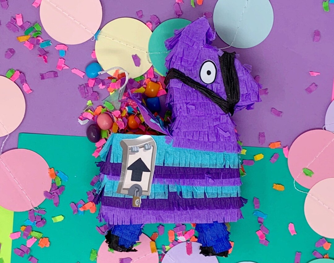 Miniature Gamer Donkey Llama Mini Piñata: Colorful Party Favor ...