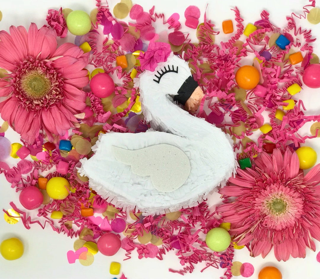 Mini Swan Pinata Decoration for Galentine's or Valentine's Day Party ...