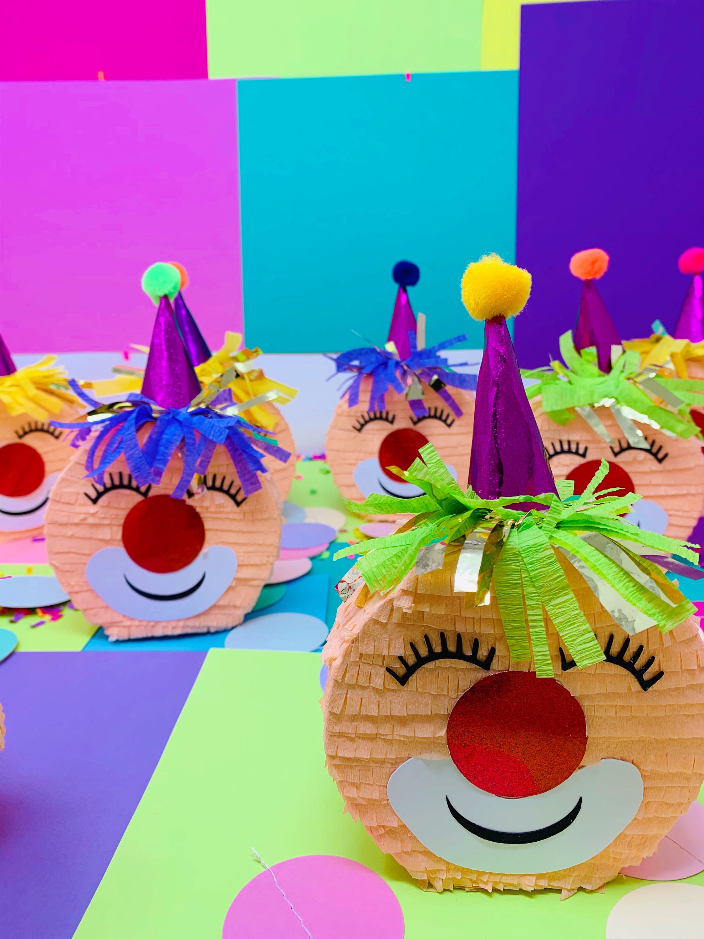 Carnival Themed Pinatas Carnival Clown Mini Pinata Party Favors And