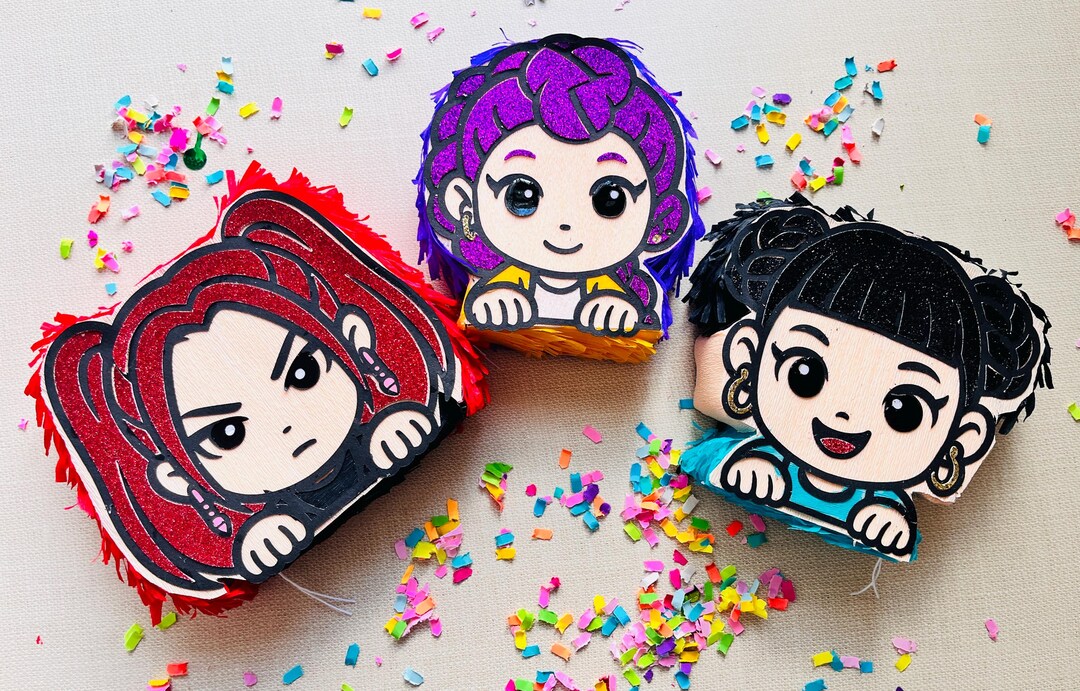 K-pop Demon Hunters Mini Pinatas Merch: Custom Birthday Party Favors ...
