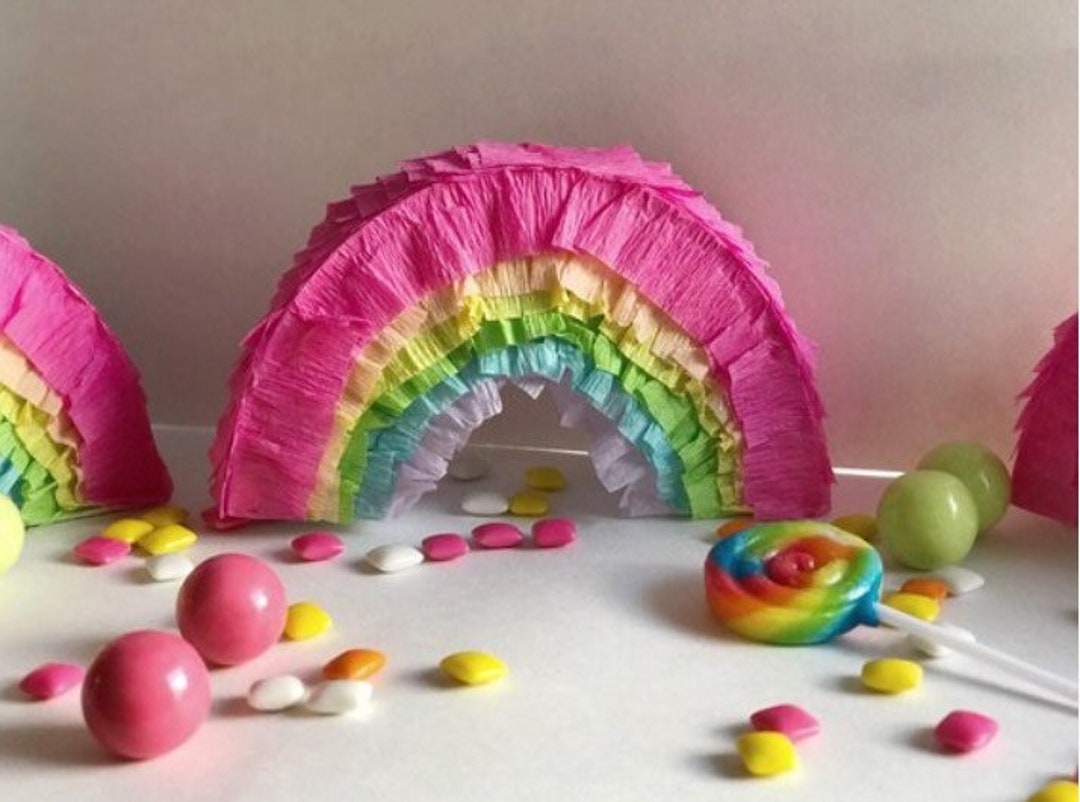 Colorful Rainbow Mini Pinatas for Unicorn Party, Baby Shower, Pride ...