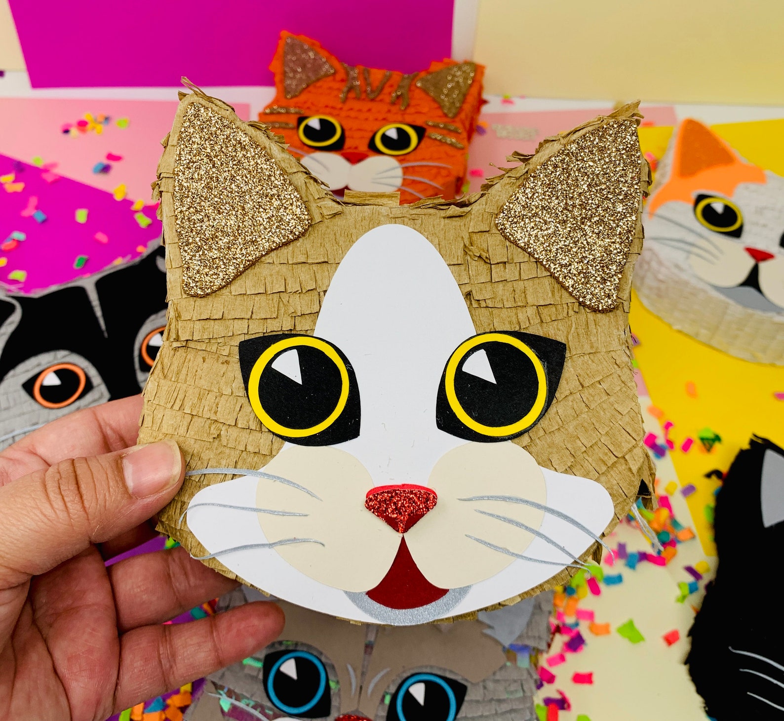 Mini Cat Piñata 1 Mini Cat Pinata Cat Party Cat Party | Etsy Canada