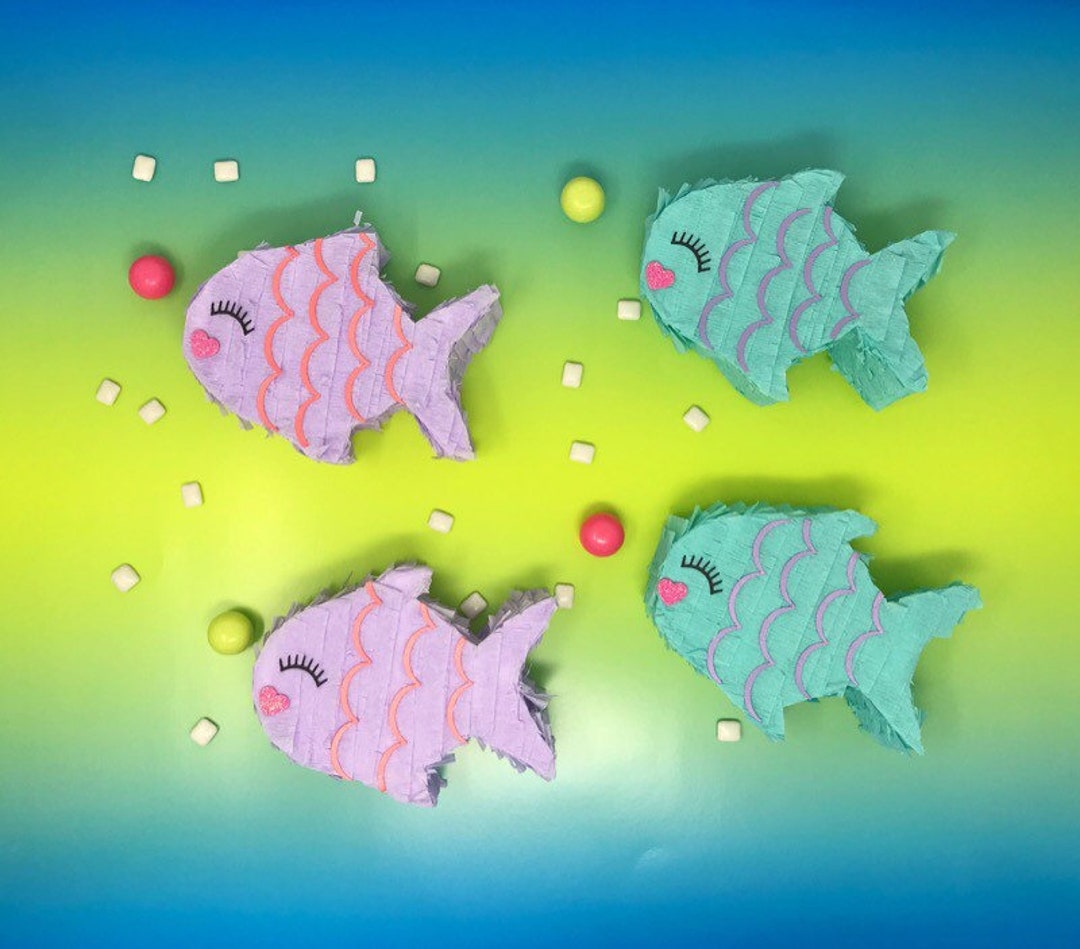 Fish Mini Piñatas, Mini Fish Pinata, Fish Piñata, Luau Piñata, Moana ...