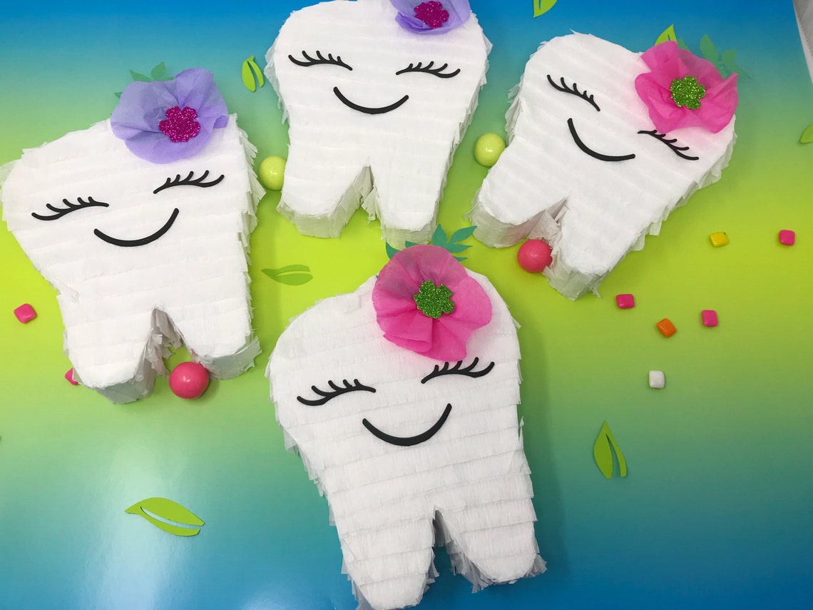 Tooth Mini piñata dentist piñata first tooth lost first | Etsy