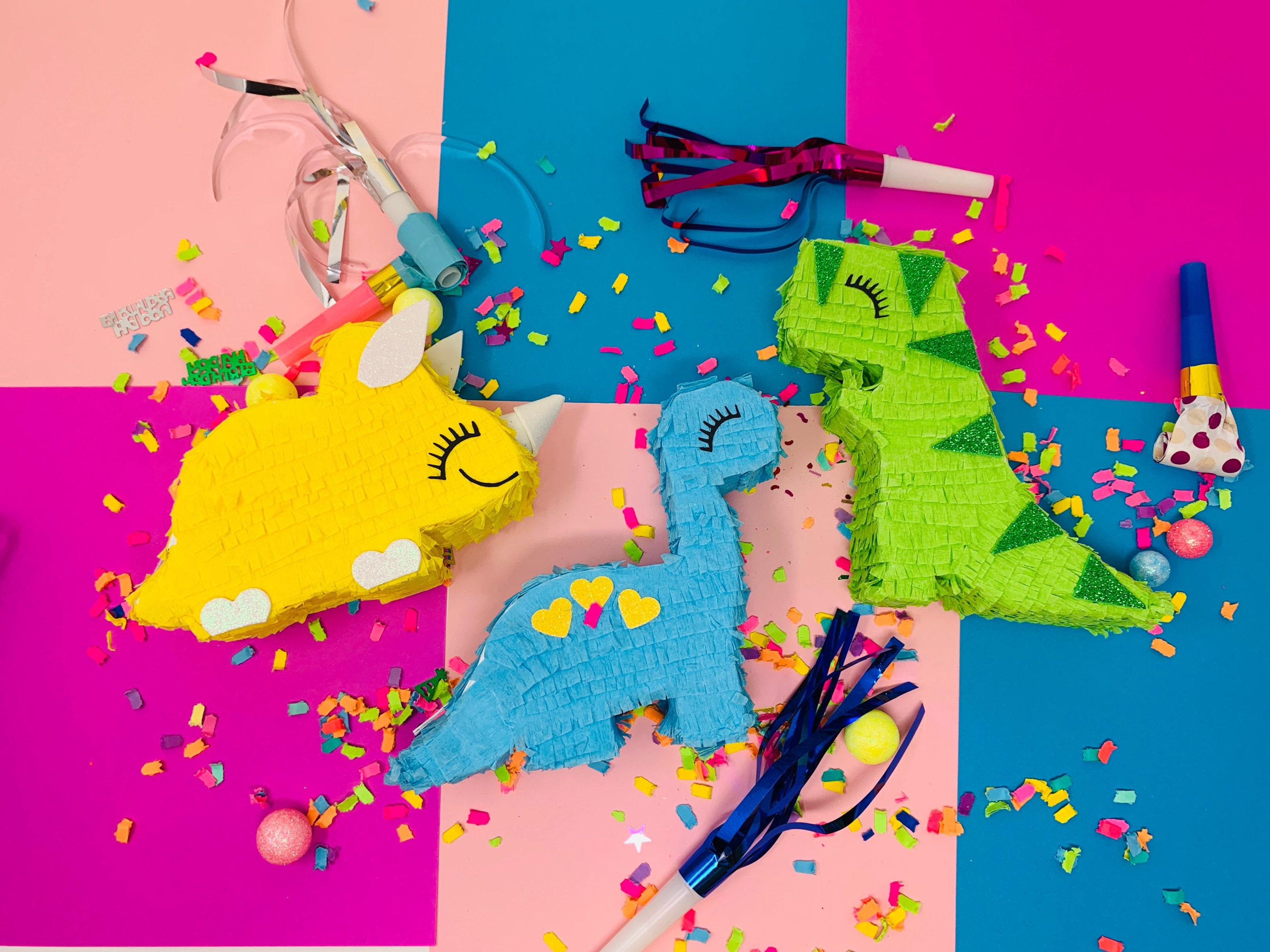 Dinosaur Mini Piñata Mini Brontosaurus Piñata Dinosaur - Etsy