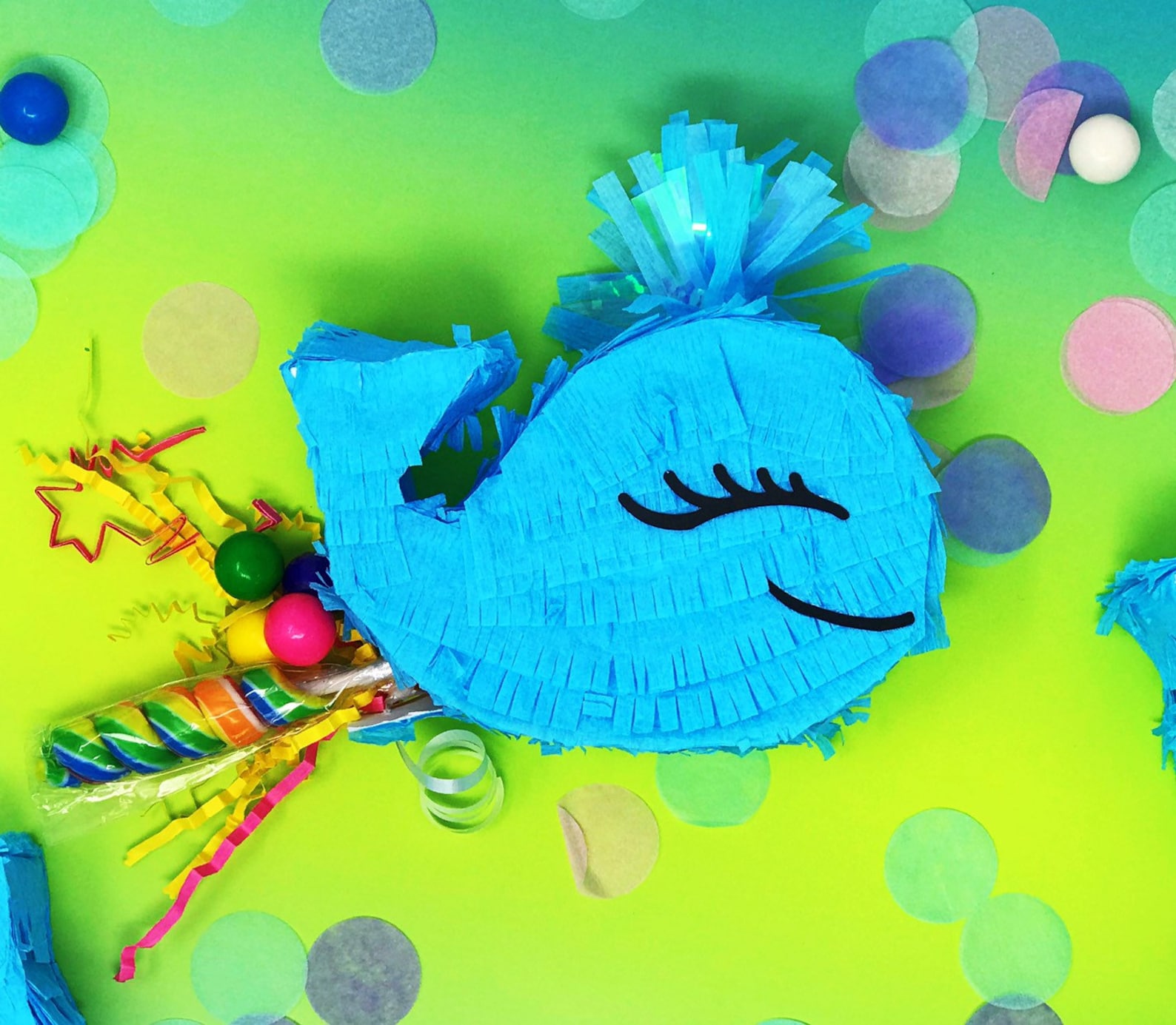 Whale Mini Piñata Whale Piñata Under the Sea Party - Etsy