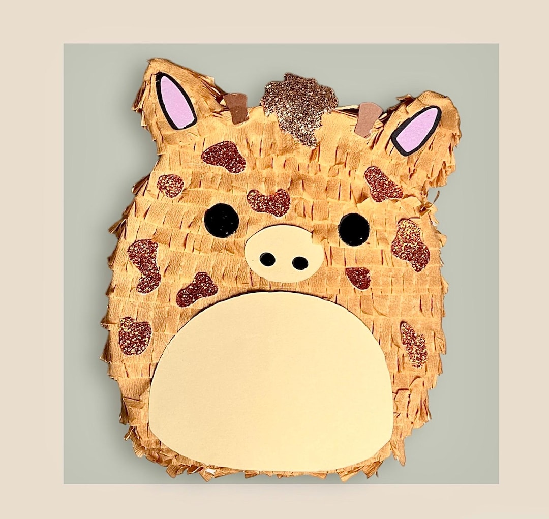 Squishmallow Mini Pinata for Birthday Party, Squishy Cake Topper ...