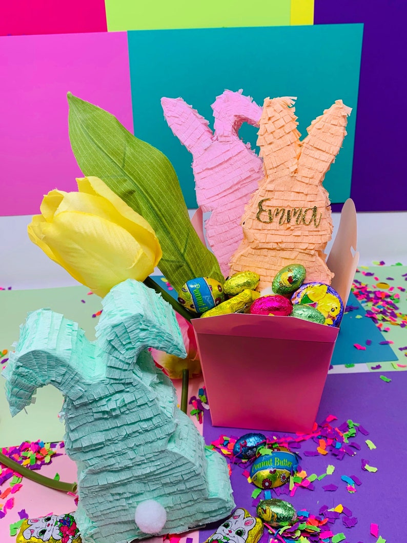 Mini Bunny Easter Pinata for Spring Party Decorations and Favors - Etsy