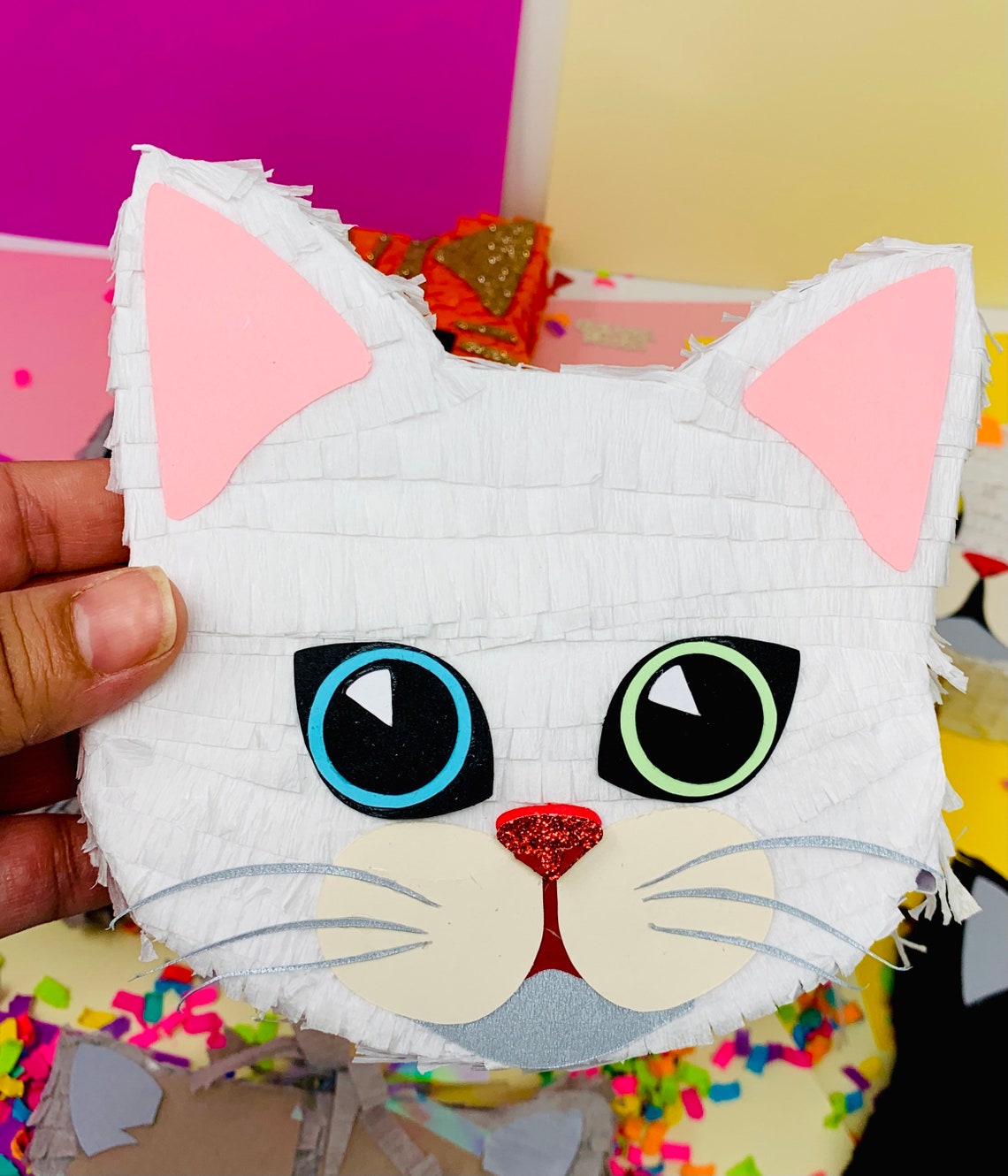Mini Cat Piñata 1 Mini Cat Pinata Cat Party Cat Party | Etsy Canada
