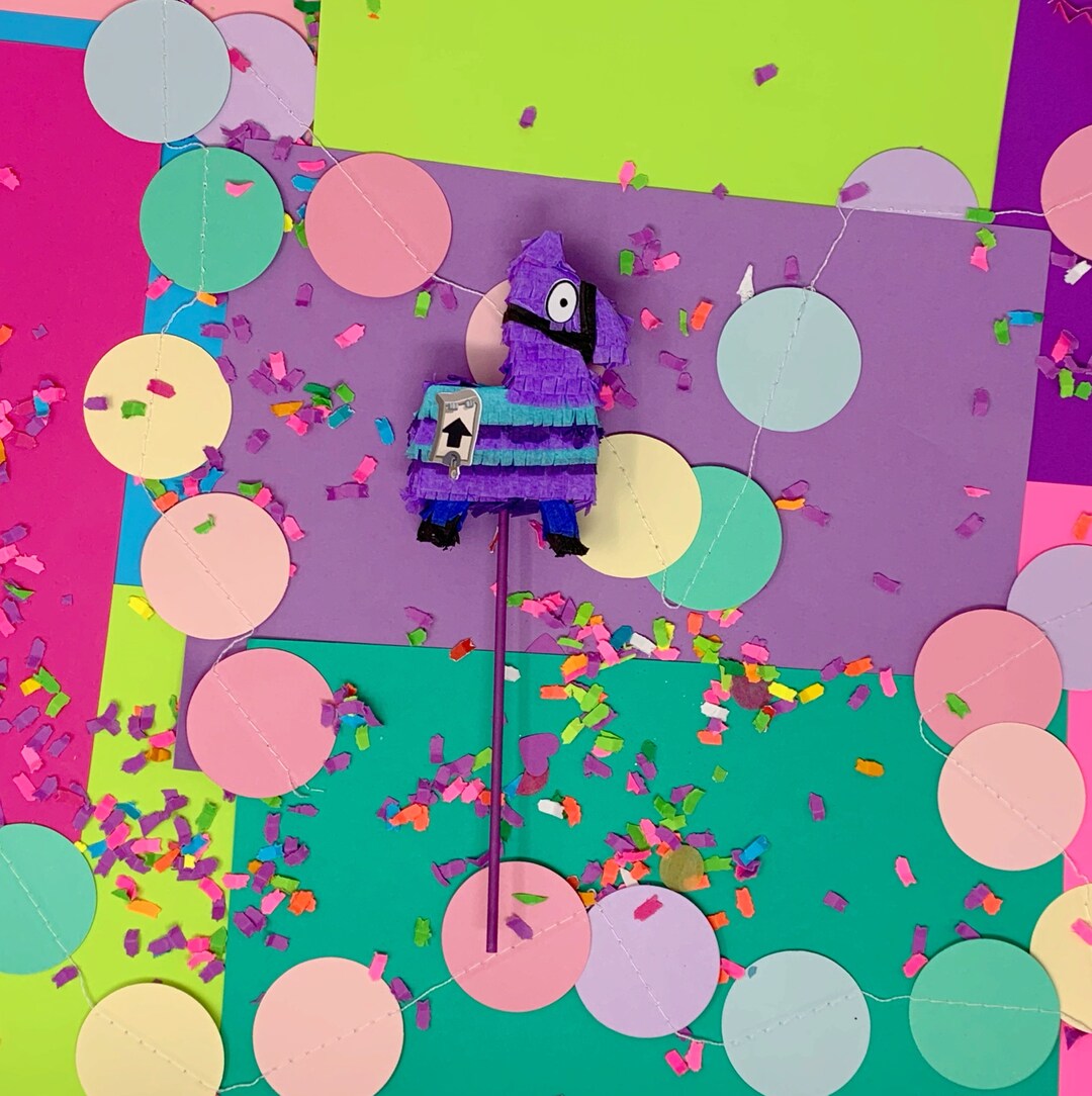 Loot Llama Gamer Pinata Cake Topper for Party Decorations - Etsy