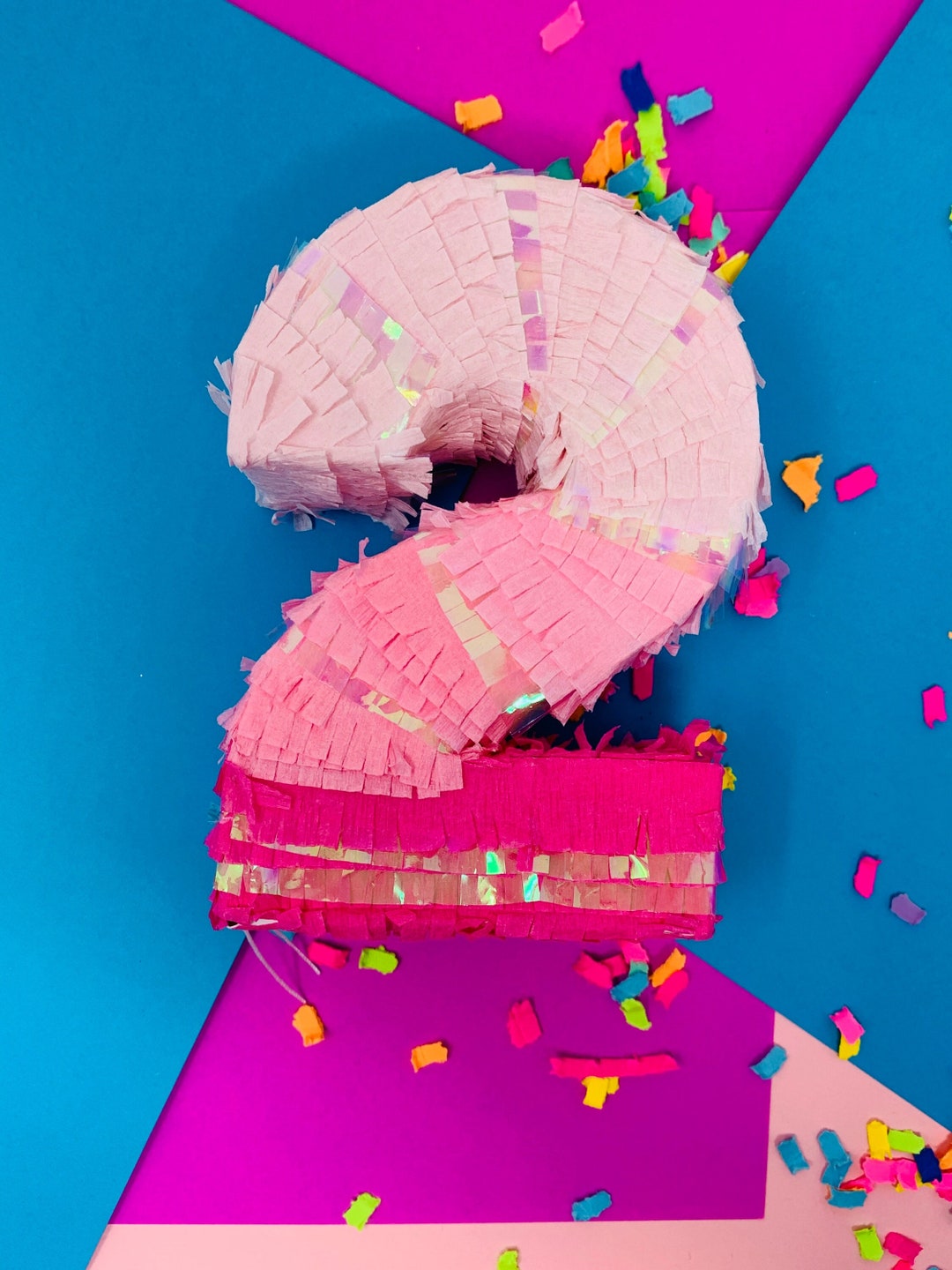 Custom Fringe Letter and Number Pinata for Fiesta Birthday Decoration ...