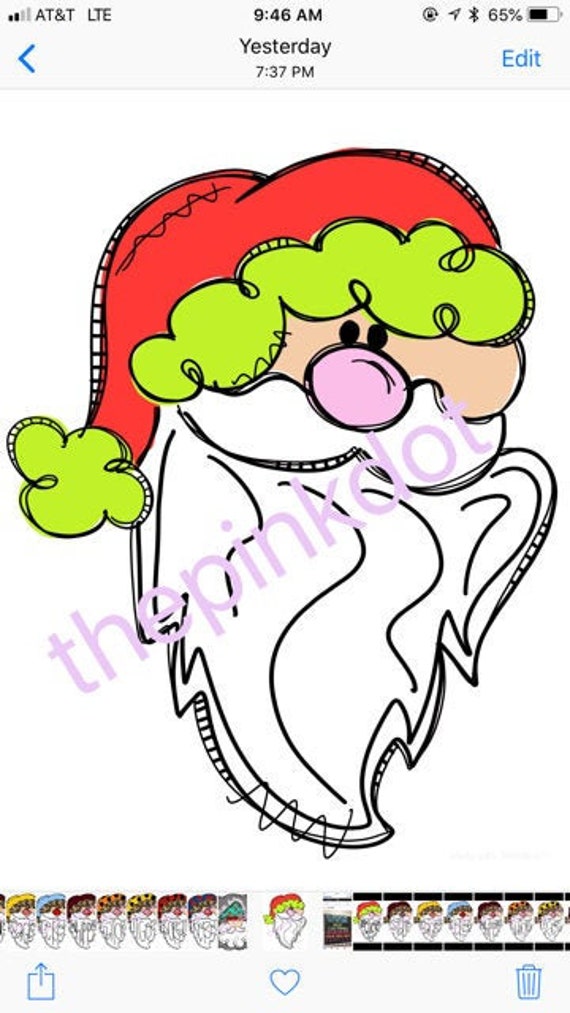 Santa Sublimation Digital Download | Etsy