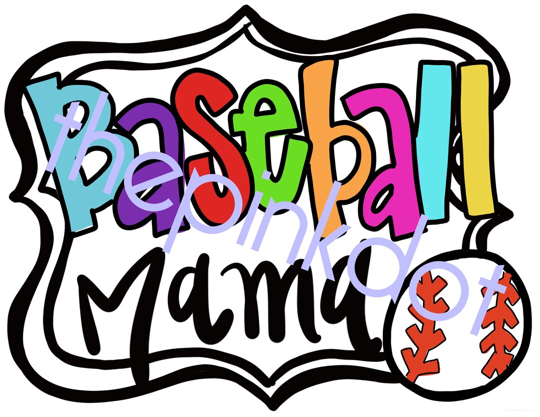 Baseball Mama Sublimation Digital Download - Etsy