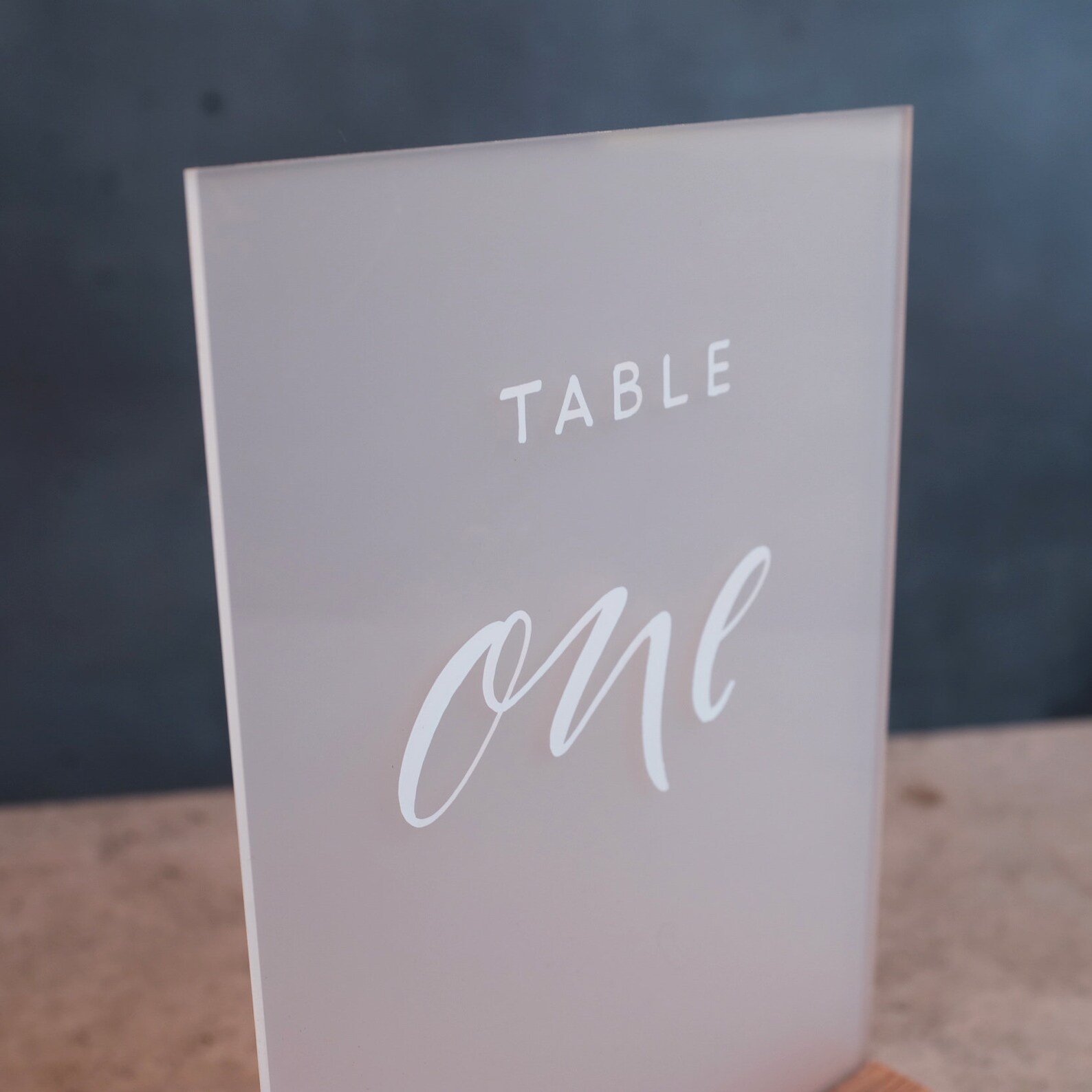 Frosted Acrylic Table Numbers. Wedding Table Number. Table - Etsy