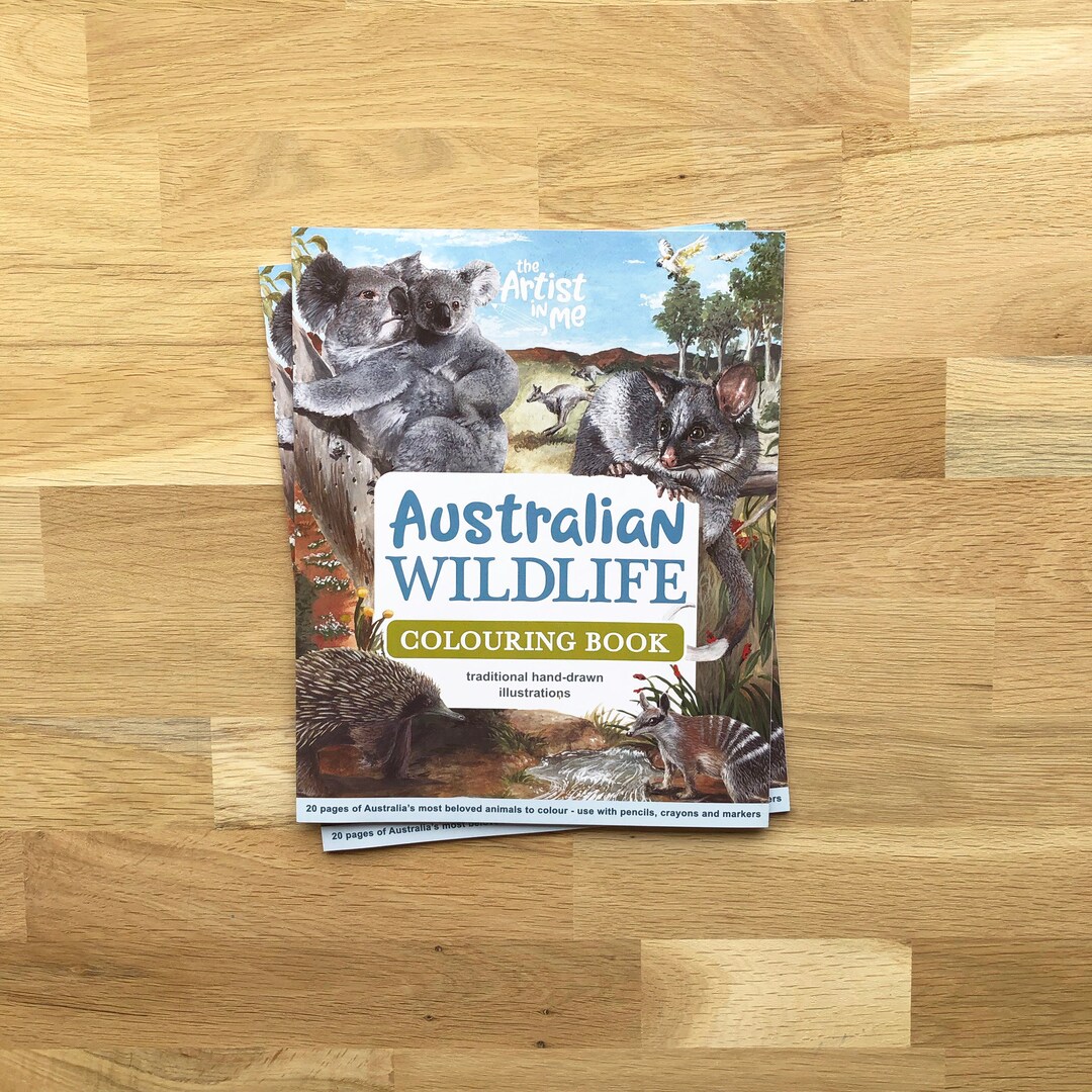 Set of 2 Australian Wildlife COLOURING Books With Australia's Most ...
