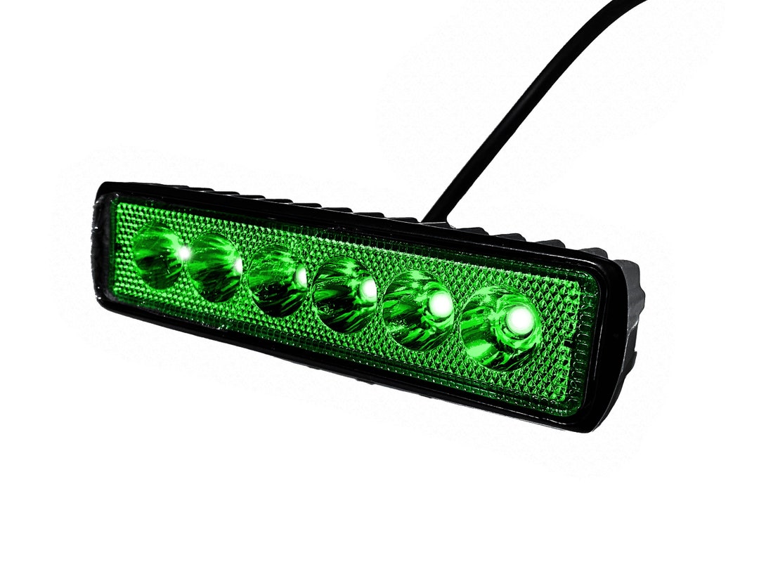 Green Hog and Deer Feeder Bar Flood Light 12V LED With 15ft Cord Added ...