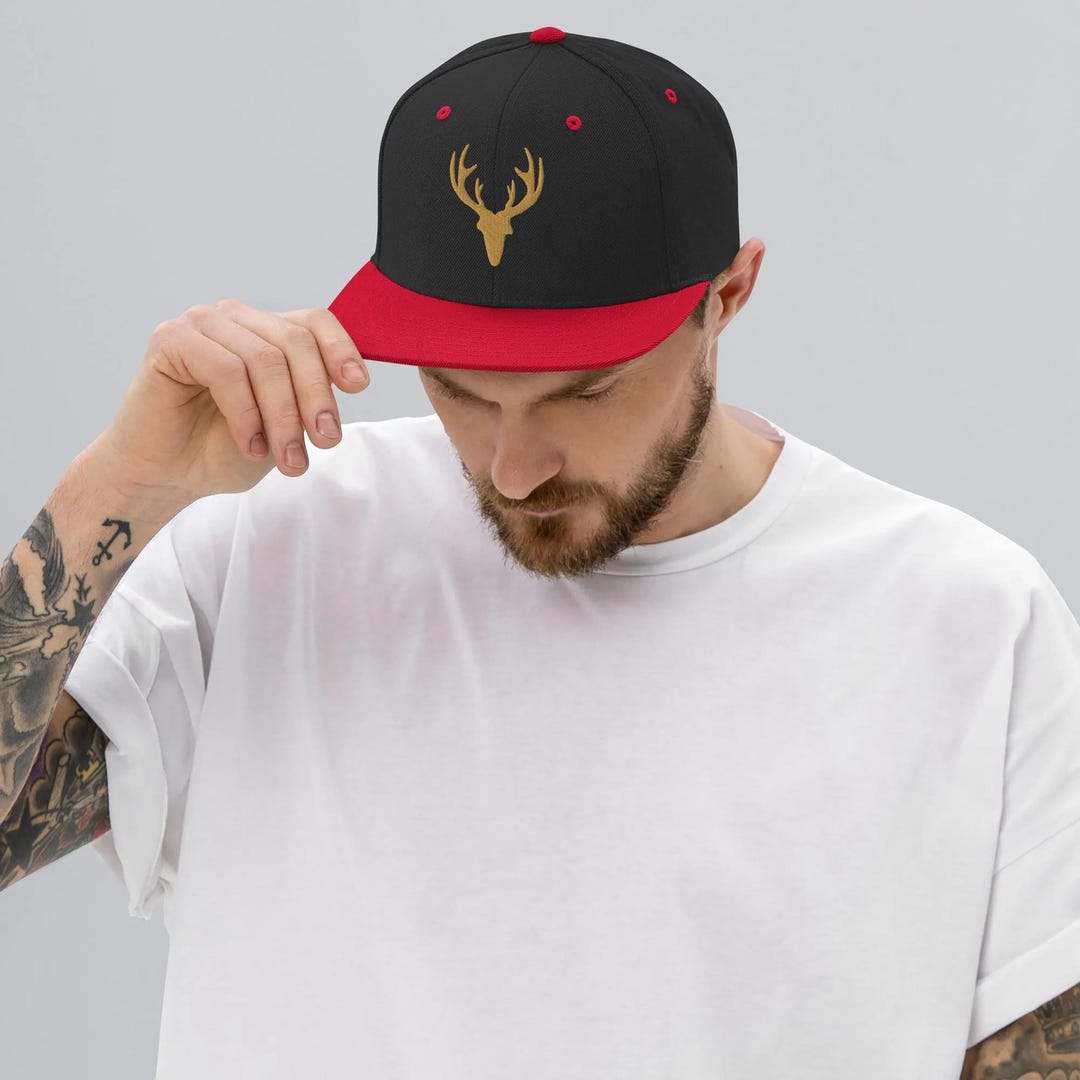 Reindeer Horns: Snapback Hat - Etsy