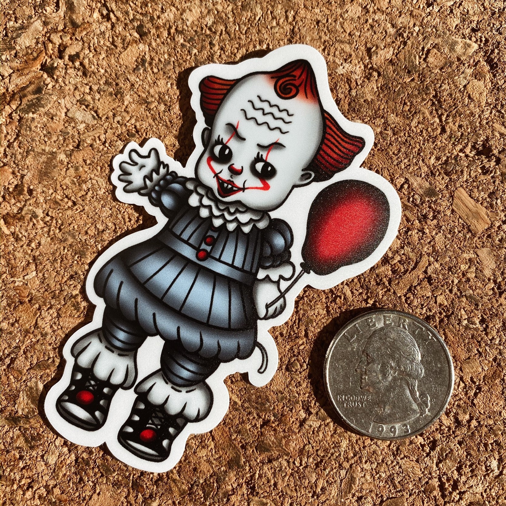 Pennywise Sticker, It Sticker, Horror Sticker, Clown Decal, Stephen ...