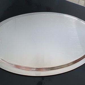 Vintage Oval Diveded Relish Tray. Silver Plated, Clear Pressed Glass ...