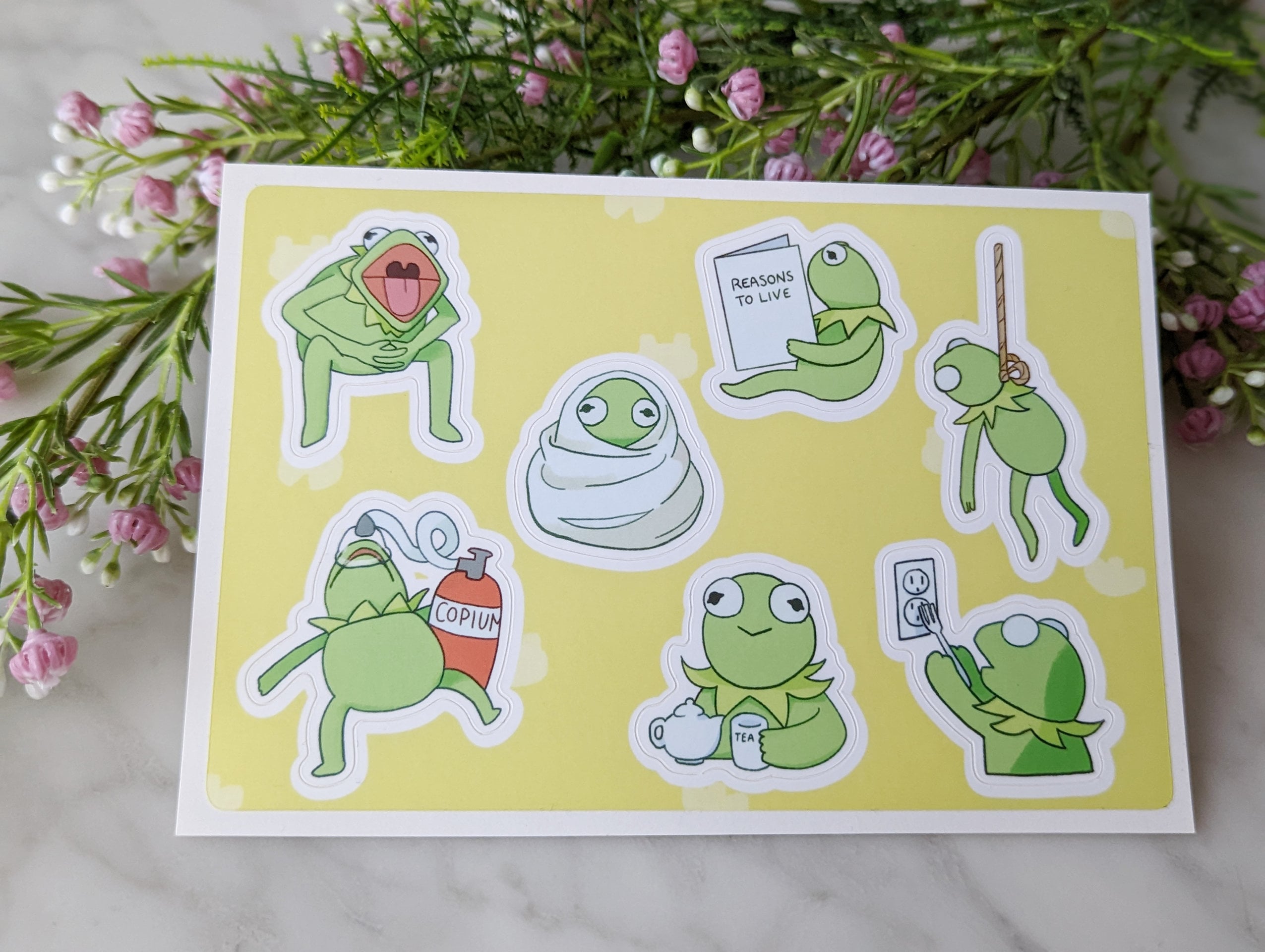 Kermit Meme Stickers - Etsy