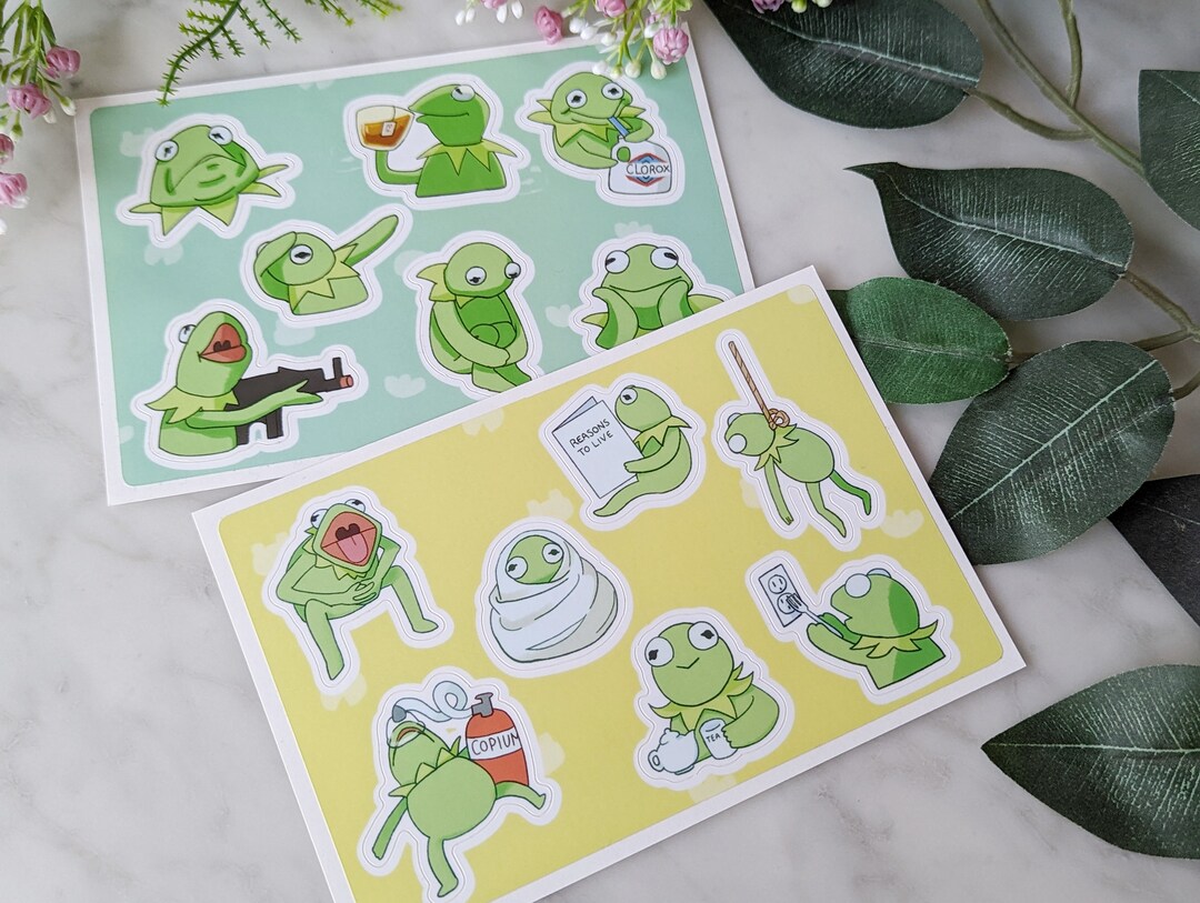 Kermit Meme Stickers - Etsy
