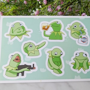 Kermit Meme Stickers - Etsy