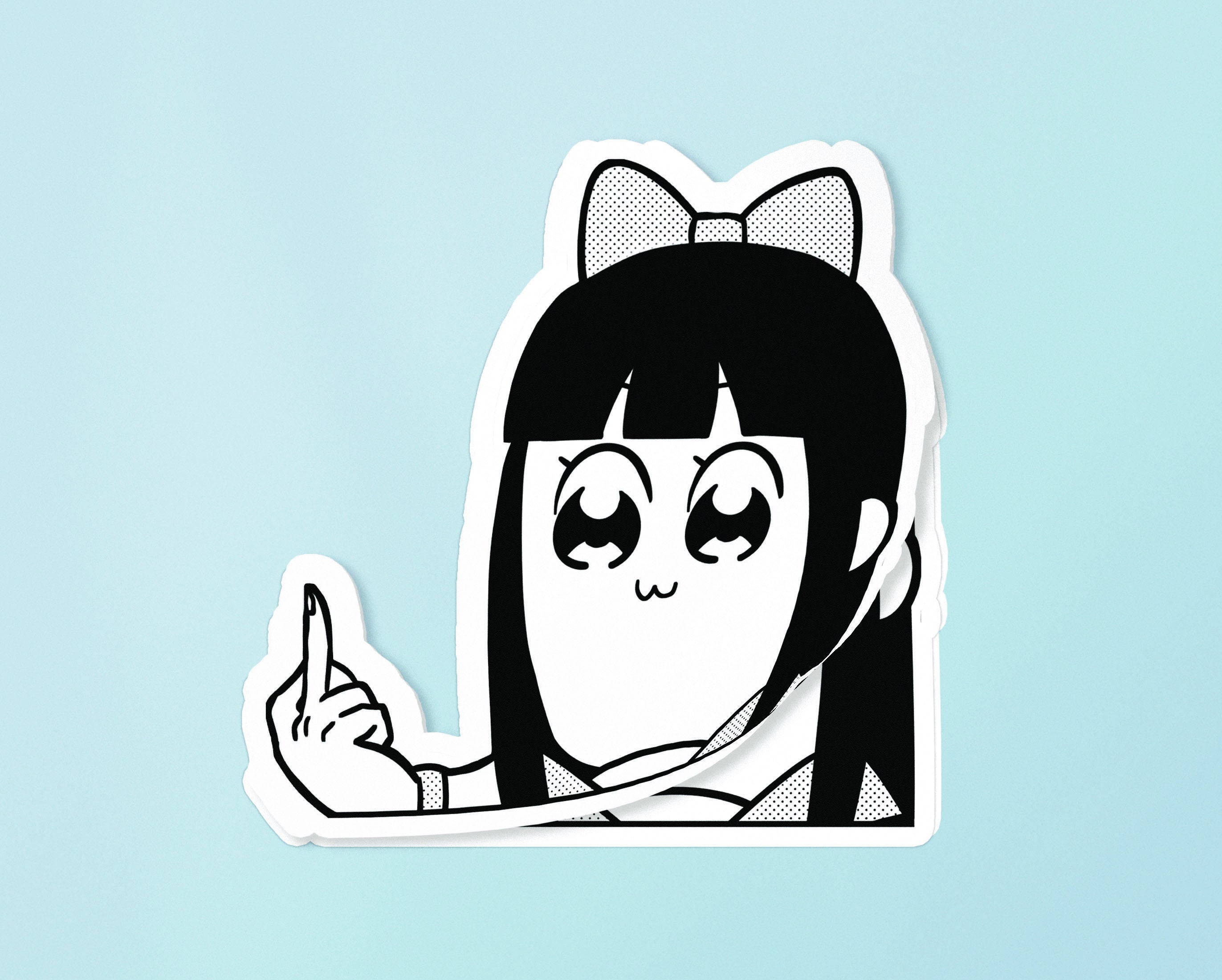 Pop Team Epic Pipimi Manga Style Decal - Etsy UK
