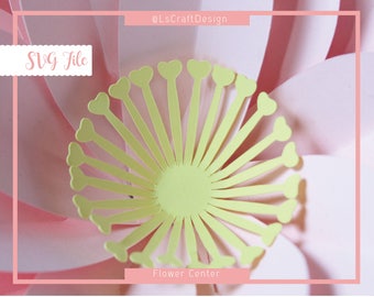 SVG Flower Center Template Flower Center Shell Template | Etsy