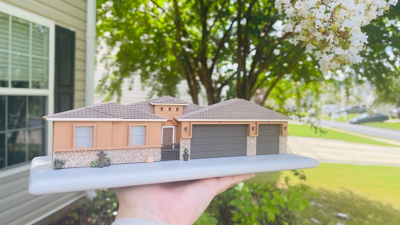 First Home Custom House Portrait 3d Model Custom House - Etsy