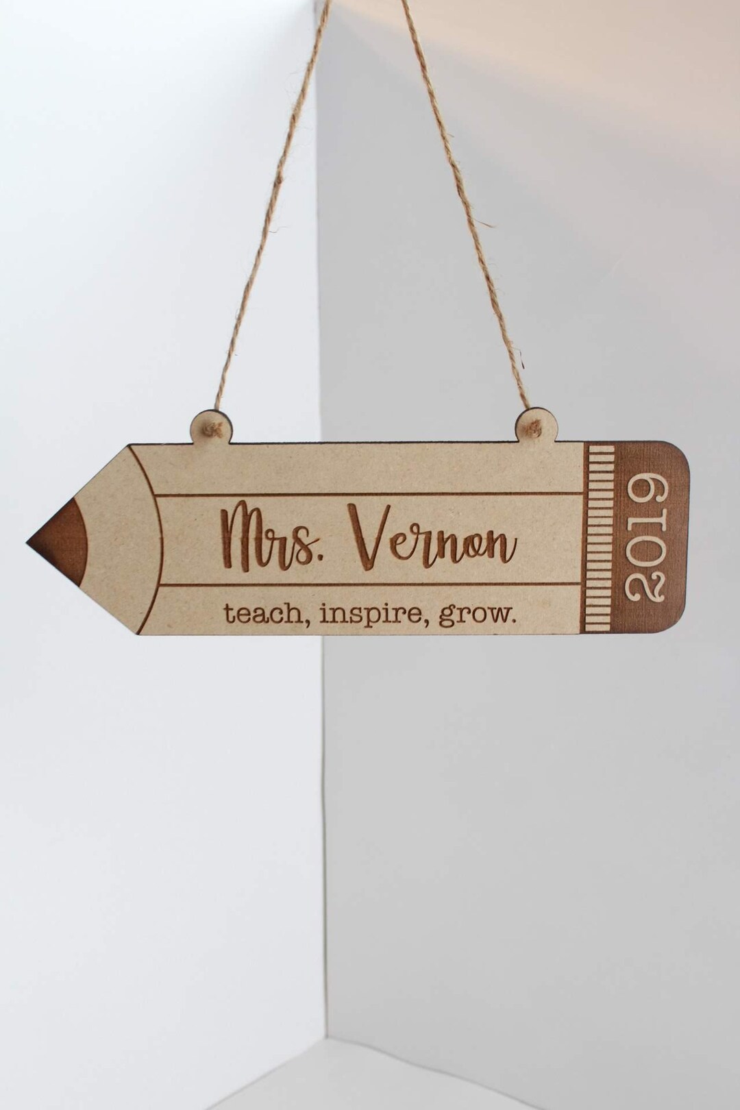 Custom Wooden Name Sign, Classroom, Pencil Teacher Classroom Sign ...