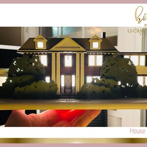 Custom Made House on Wooden Stand, Portrait House, Wooden House, House ...