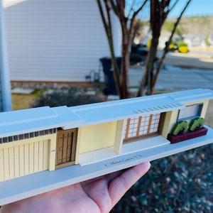 Custom Made House on Wooden Stand Portrait House Wooden - Etsy